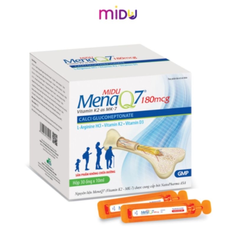 Midu MenaQ7 180mcg - Phát triển chiều cao và chuyển hóa caxi | Shopee ...