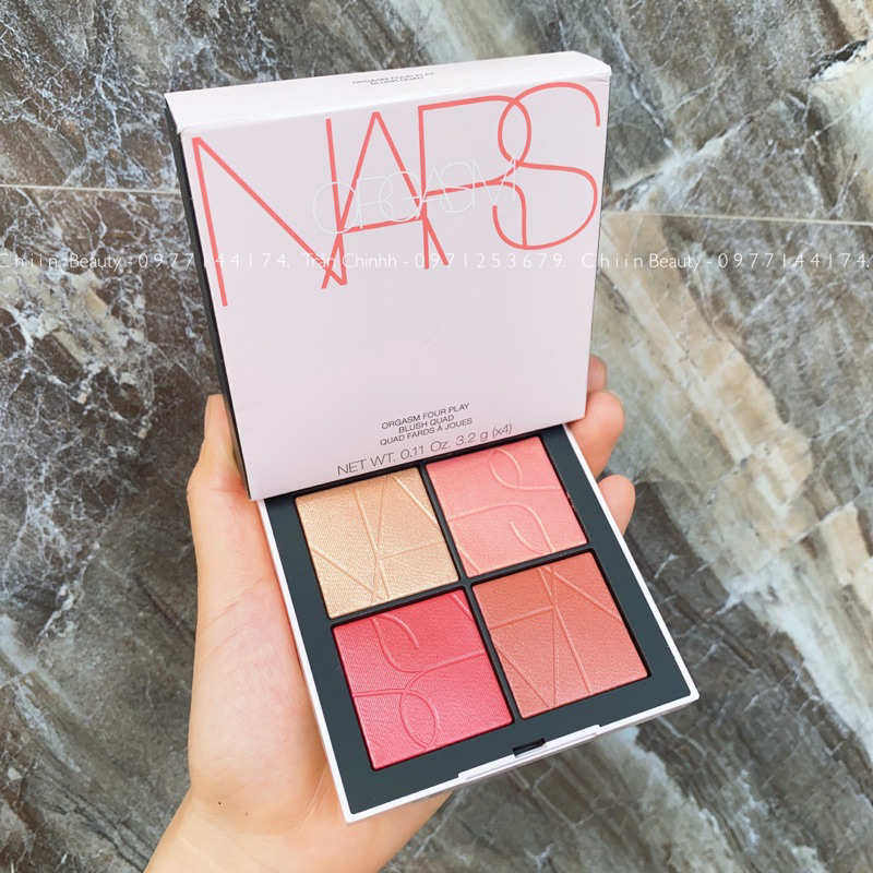 BST 2023 - Bảng phấn má NARS 4 ô Orgasm, Orgasm X, Orgasm Rush, Swinger Four Play Blush Quad ...