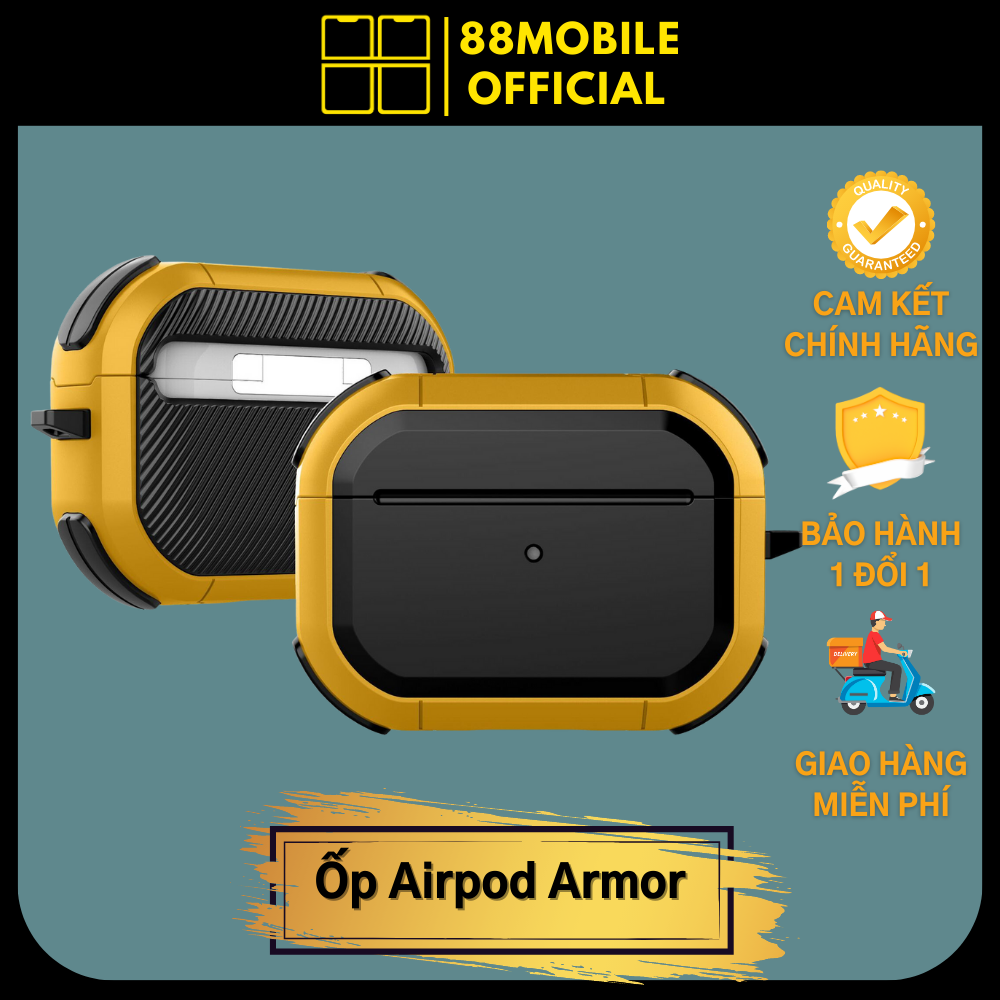 Ốp airpod 1/2/3/Pro/Pro 2 Armor chống sốc cao cấp I 88Mobile | Shopee ...