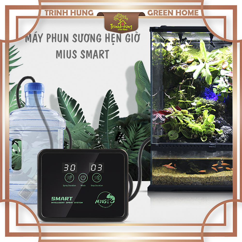 Máy phun sương hẹn giờ Mius (mẫu mới) - dùng cho bán cạn, tiểu cảnh | Shopee Việt Nam