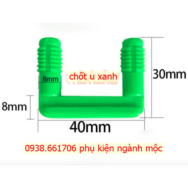 Chốt U xanh liên kết cho nội thất | Shopee Việt Nam