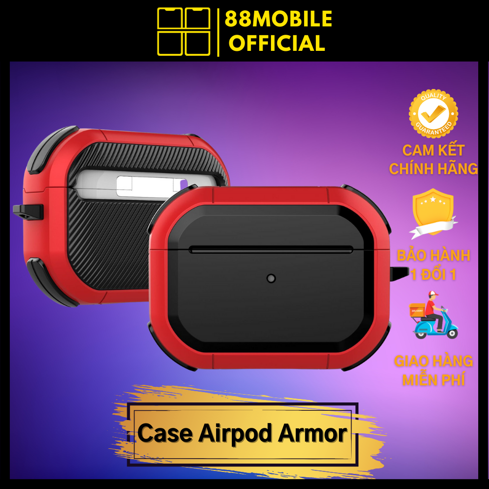 Case airpod 1/2/3/Pro/Pro 2 Armor chống sốc cao cấp I 88Mobile | Shopee ...