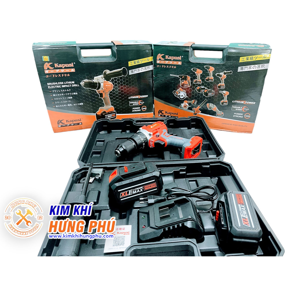Máy khoan pin 3 chức năng Kapusi 88F - Chính hãng - Bảo hành 12 tháng ...