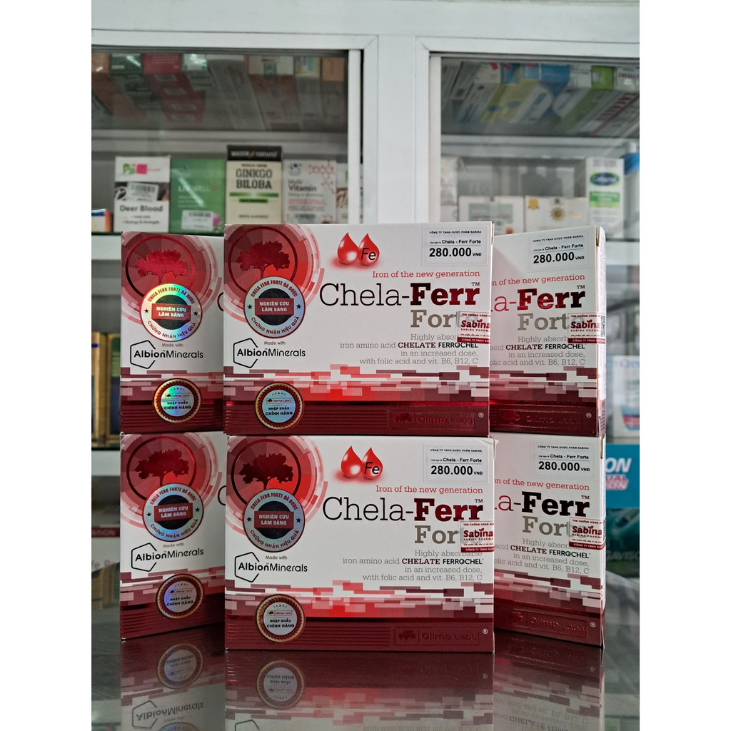 VIÊN UỐNG Chela-Ferr Forte - Bổ sung sắt hữu cơ cho bà bầu ( 30 VIÊN ...