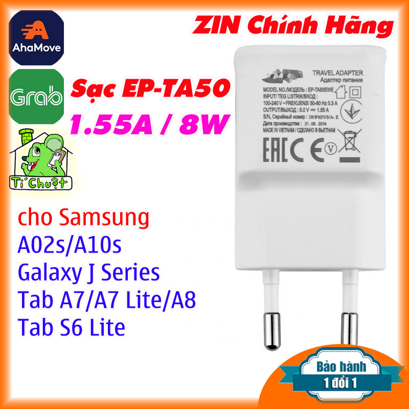 [ZIN MÁY] Sạc Samsung 8W 1.55A EP- TA50 Chính Hãng Galaxy J Series ...