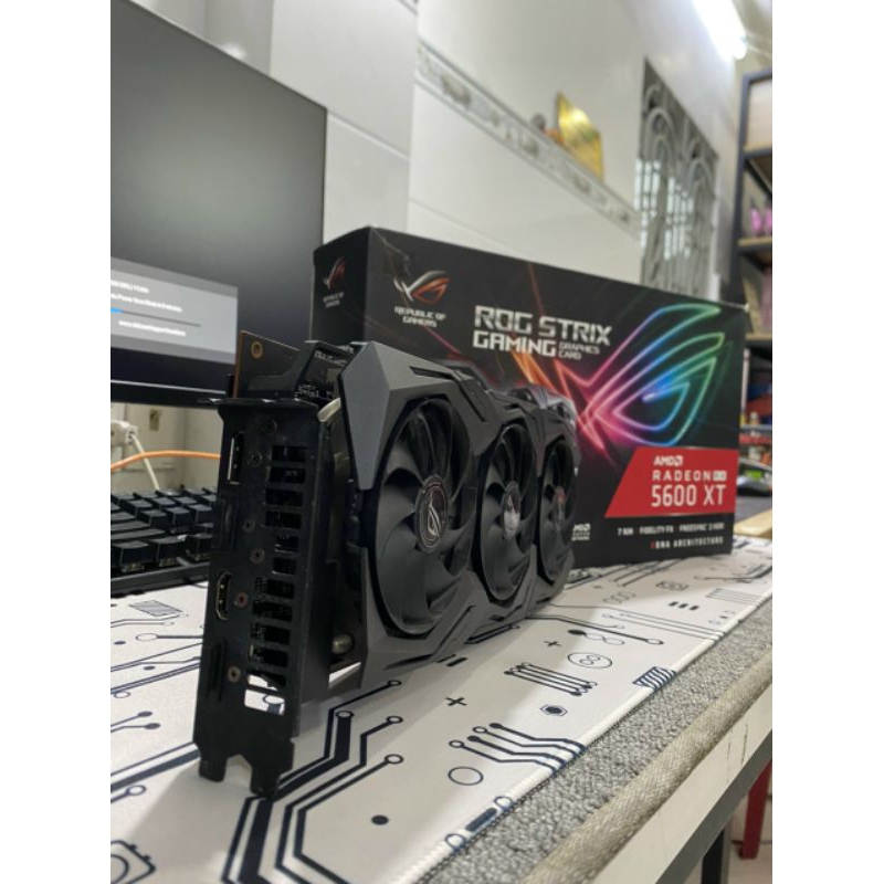 Card màn hình Asus ROG Strix Radeon RX 5600 XT (ROG-STRIX-RX5600XT-T6G ...
