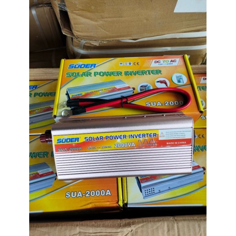 Bộ kích điện inverter SUOER 12V 2000W SUA-2000A, Bộ chuyển nguồn 12V ...