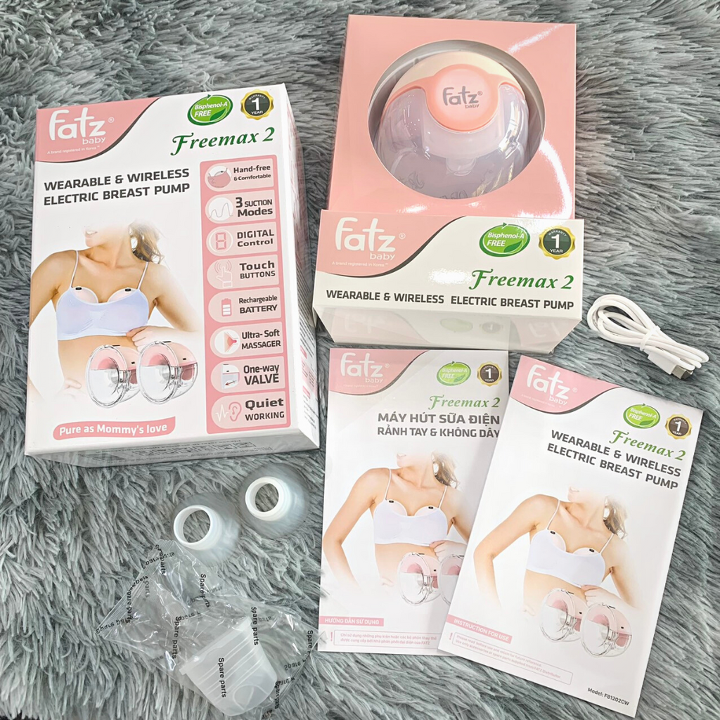 MÁY HÚT SỮA ĐIỆN RẢNH TAY KHÔNG DÂY FATZ FATZBABY FREEMAX 2 - FB1202CW ...