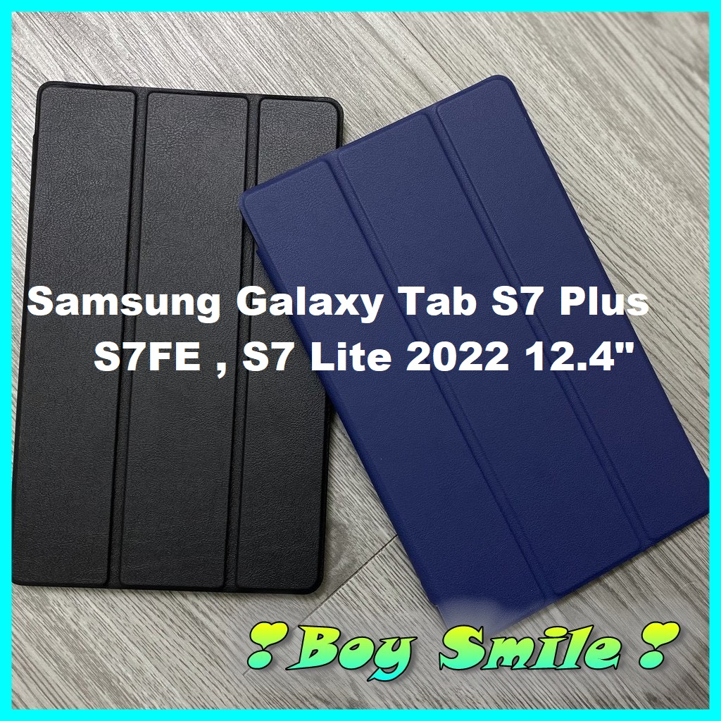 Bao da Samsung Galaxy Tab S7 Plus , S7FE , S7 Lite 2022 12.4" | Gập dựng được | Tặng kèm bút ...