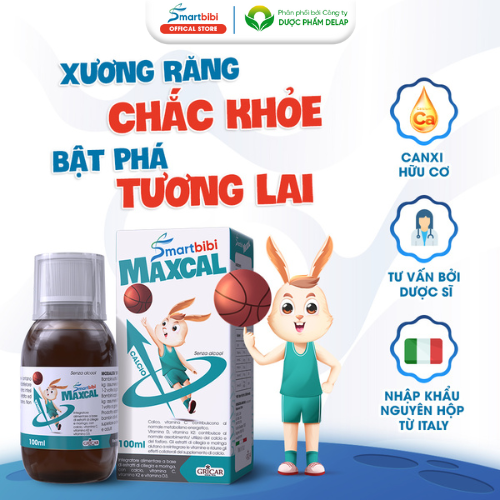 Canxi Hữu Cơ Smartbibi Maxcal Bổ sung Vitamin D3 K2, Hỗ Trợ Xương Răng ...
