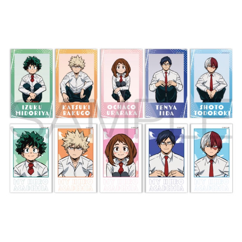 [Tanpopo] Gói Thẻ nhân phẩm mha metal , clear collection mha my hero ...