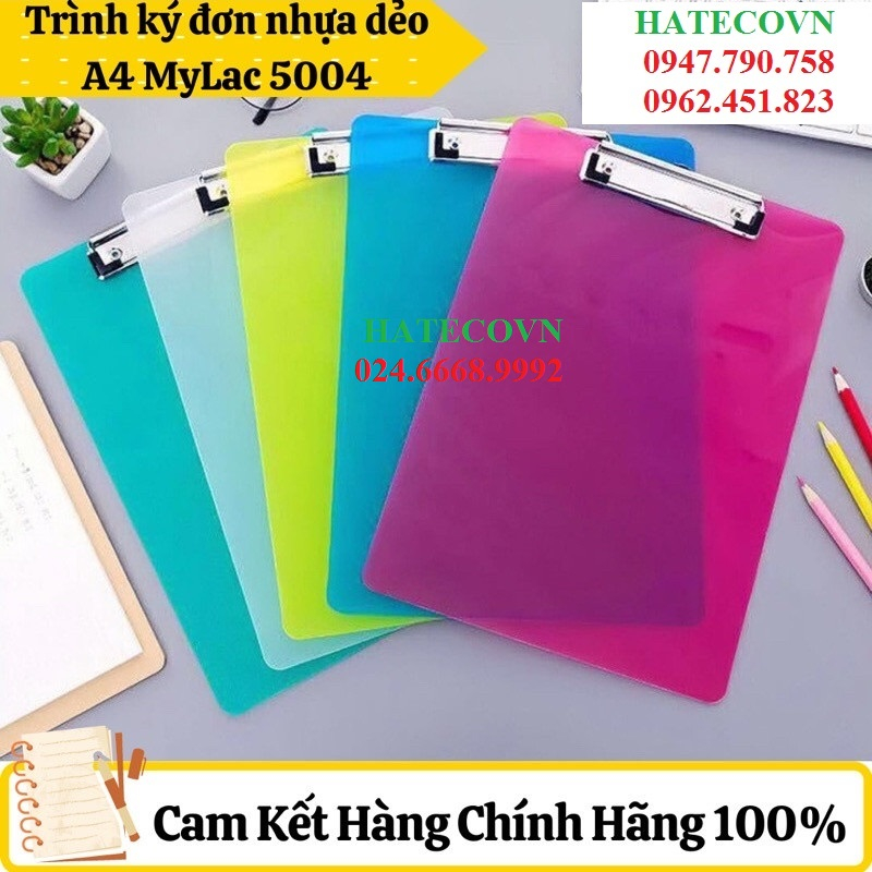 BÌA TRÌNH KÝ NHỰA TRONG 1 MẶT A4 Xifu XF1811/ MYLAC 8006 (chính hãng ...