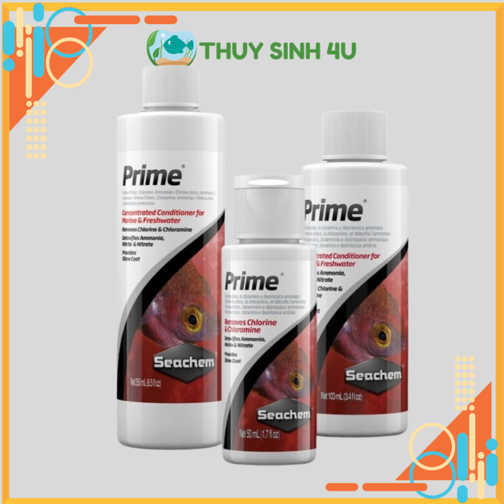 Seachem Prime khử clo, độc tố và chống cá sốc nước | Shopee Việt Nam