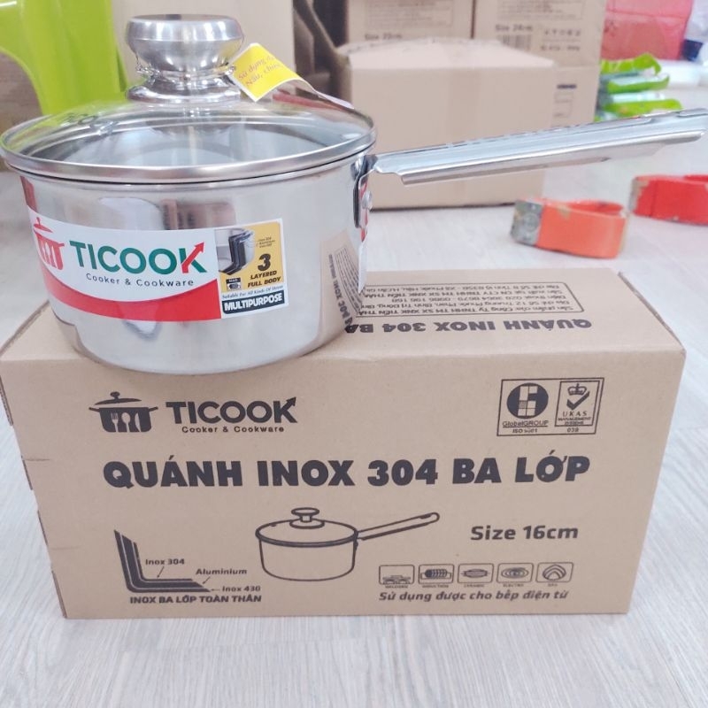 quánh , nồi inox 304 đáy từ , nồi TiCook | Shopee Việt Nam