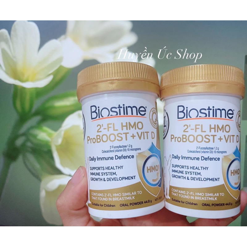 Tinh chất Hmo Biostime 2’FL Hmo Proboost VitD, cải thiện biếng ăn, táo bón, tăng cường hệ miễn ...