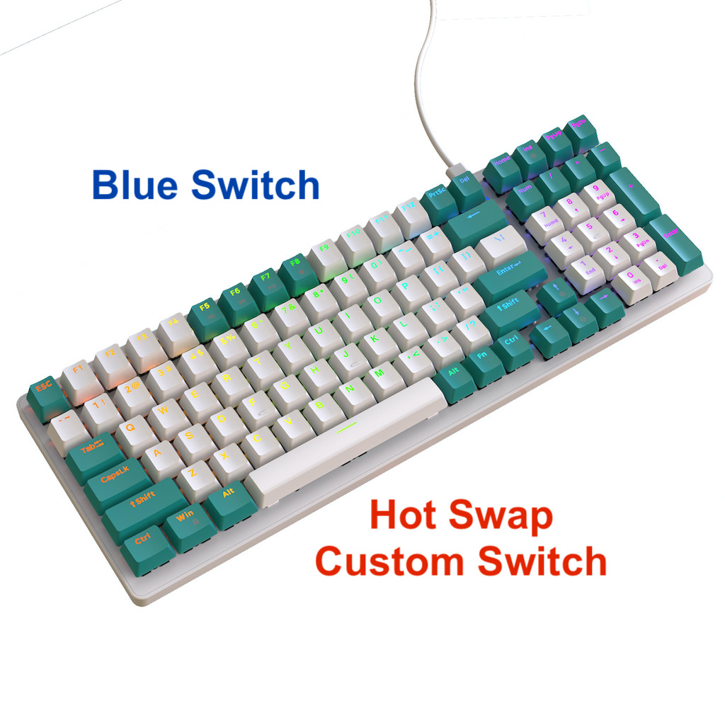 Bàn phím cơ K3 Premium Gaming có Hotswap 10 chế độ led, RedSwitch BlueSwitch chuyên dùng chơi ...