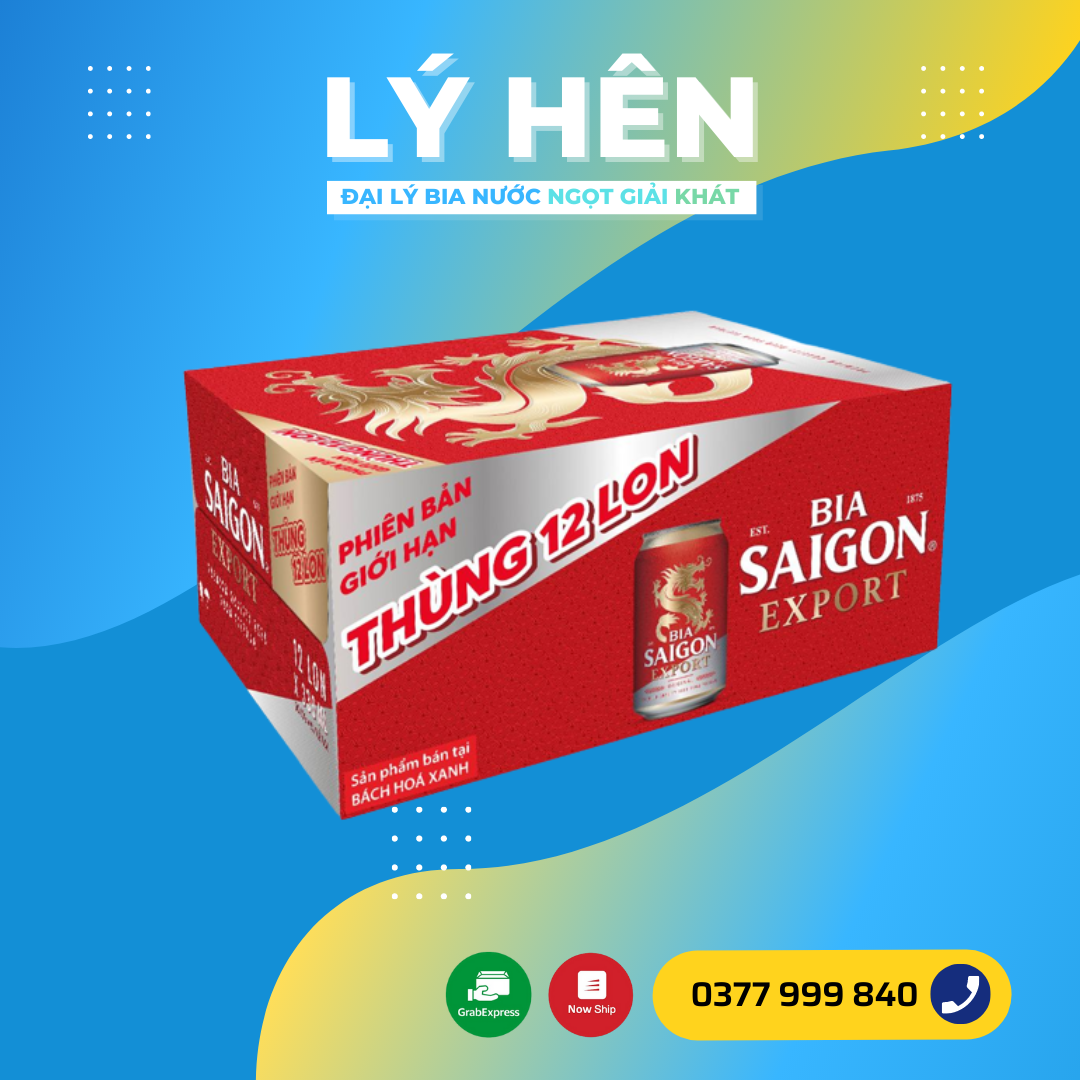Thùng 12 Lon Bia Saigon Export - Sài Gòn Đỏ 330ml/Lon Date Luôn Mới | Shopee Việt Nam