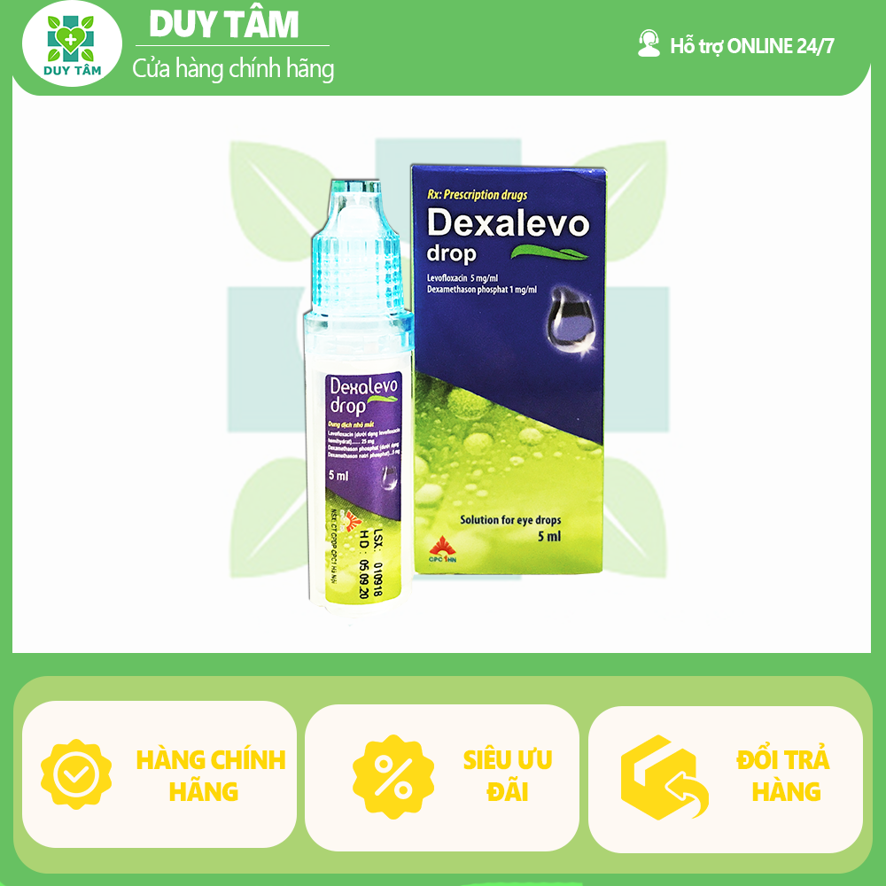Dung dịch nhỏ mắt De xa levo drop 5ml | Shopee Việt Nam