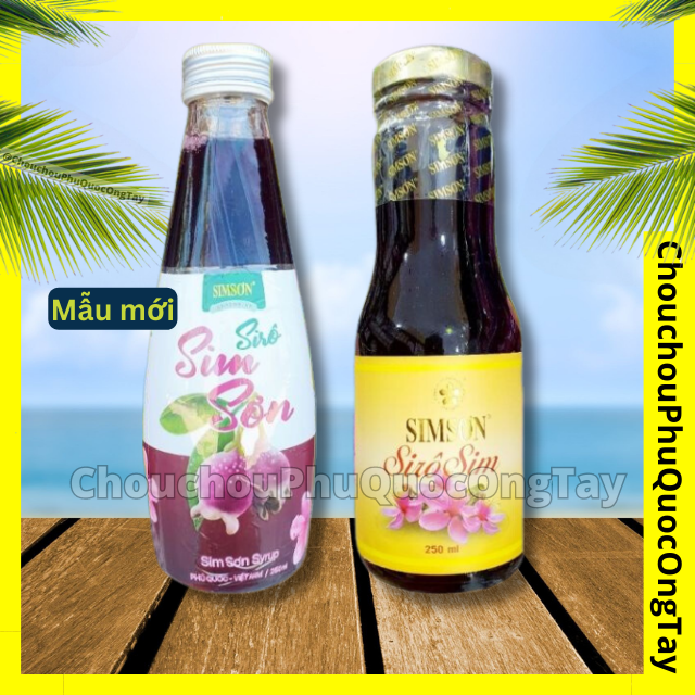 Siro sim Phú Quốc, chai thủy tinh 250ml, siro sim rừng SIM SƠN - Đặc ...