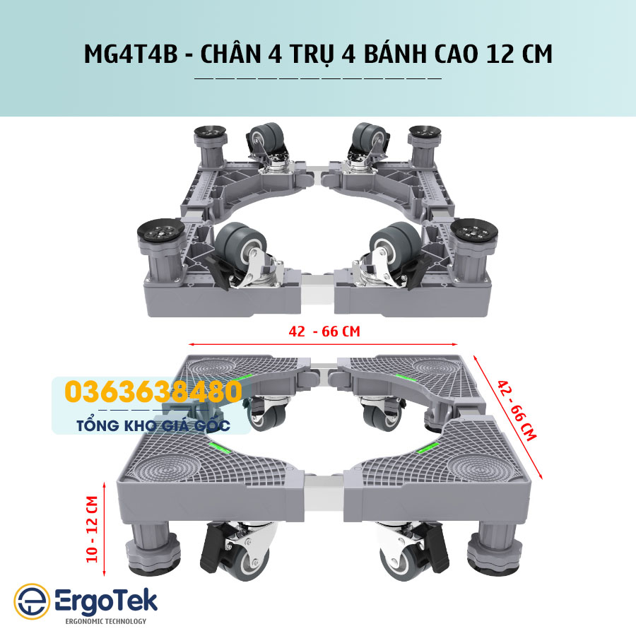 Chân máy giặt , tủ lạnh / Kệ Máy Giặt Tủ lạnh 4 / 8 / 12 Trụ đứng / 4 ...