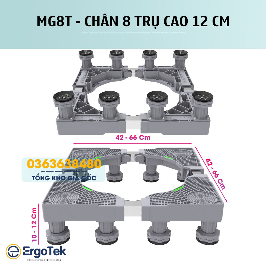 Chân máy giặt , tủ lạnh / Kệ Máy Giặt Tủ lạnh 4 / 8 / 12 Trụ đứng / 4 ...