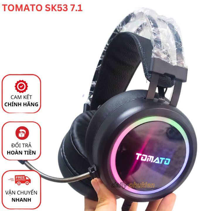 Tai nghe Tomato SK53 7.1 cổng USB cho laptop PC | Shopee Việt Nam