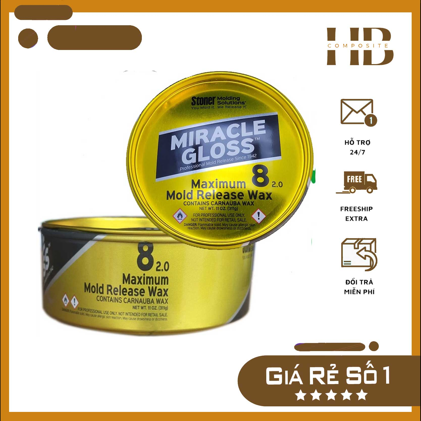 WAX 8 2.0 Sáp chống dính tách khuôn - chất tách khuôn hộp 312g | Shopee ...