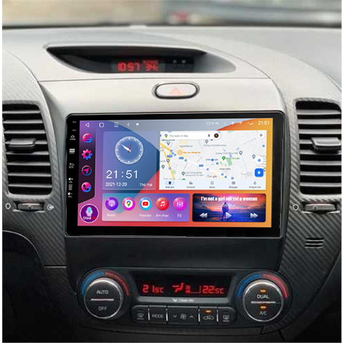 Màn hình Android cho xe KIA CERATO K3 2014-2018, trọn bộ màn hình + mặt dưỡng,dây jack zin ...