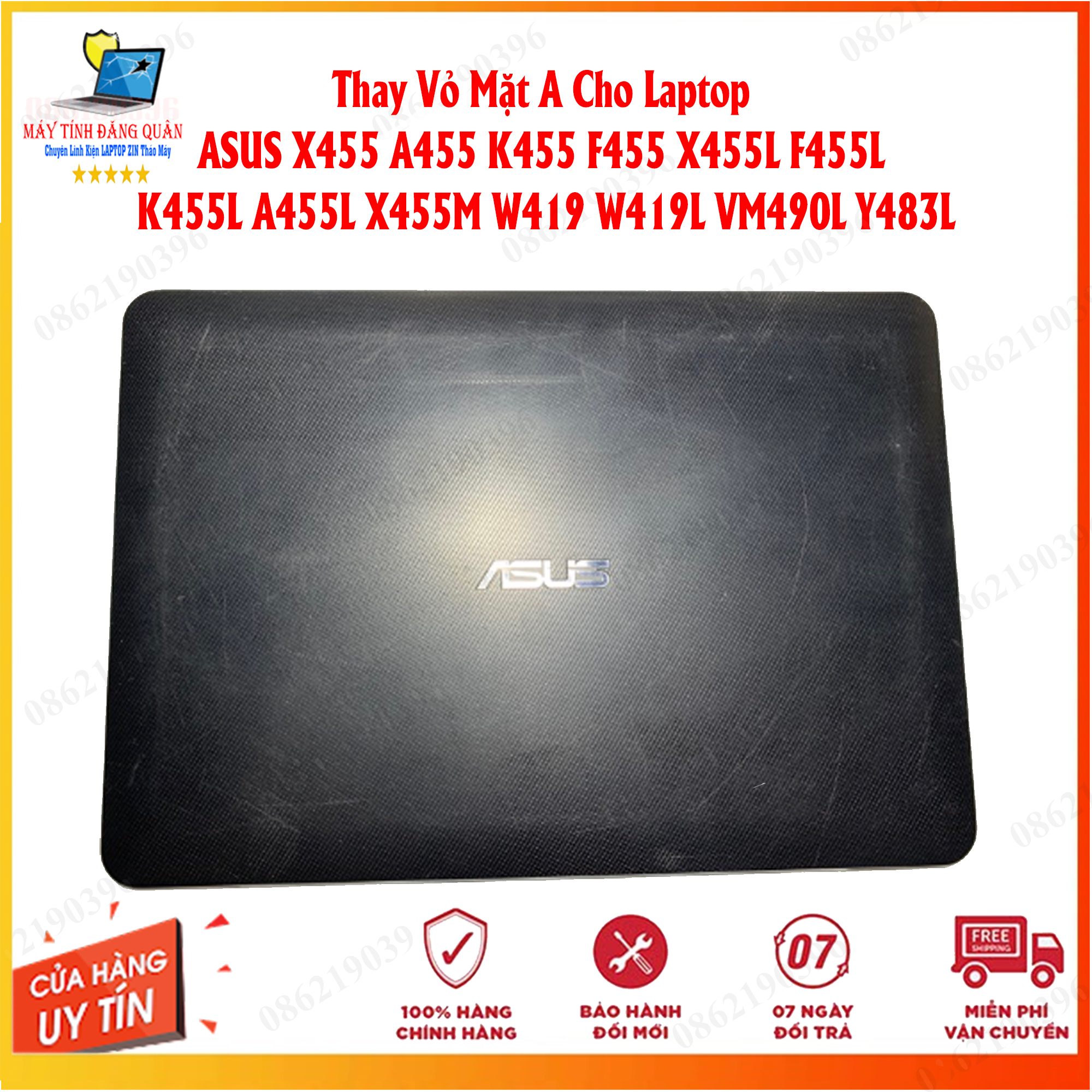 Thay Vỏ Mặt A Cho Laptop ASUS X455 A455 K455 F455 X455L F455L K455L ...