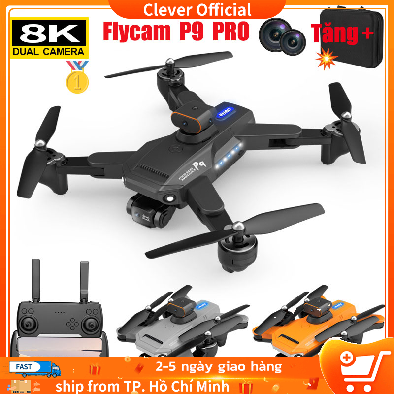 🎁【Tặng pin】Máy Bay Flycam P9 PRO MAX - Flycam mini camera 4k có cảm ...