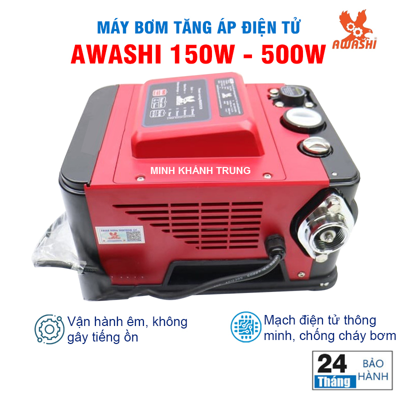 Máy Bơm Tăng Áp Điện Tử Awashi 150W, 200W, 300W, 400W Nhật Bản, Chống ...