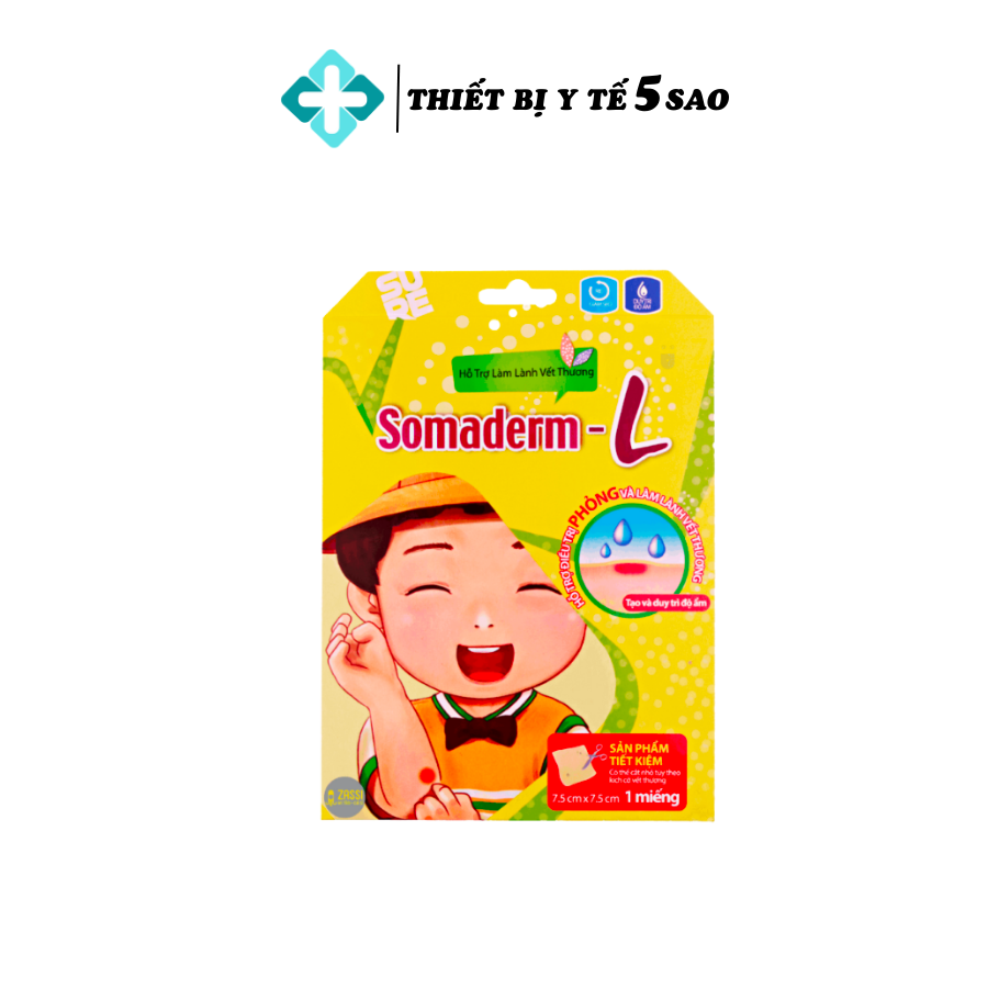 Miếng dán hút mụn, băng dán vết thương hydrocolloidHàn Quốc Somaderm-L ...