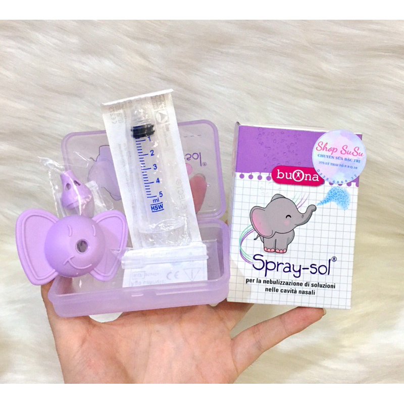 Bộ dụng cụ rửa mũi chuyên dụng Buona Spray-sol dành cho bé | Shopee ...