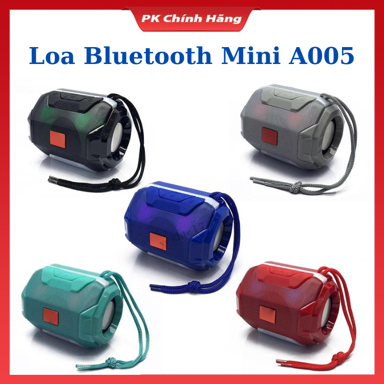 Loa bluetooth không dây mini A005 đèn led theo nhạc âm bass mạnh hỗ trợ lắp thẻ nhớ hàng cao cấp ...