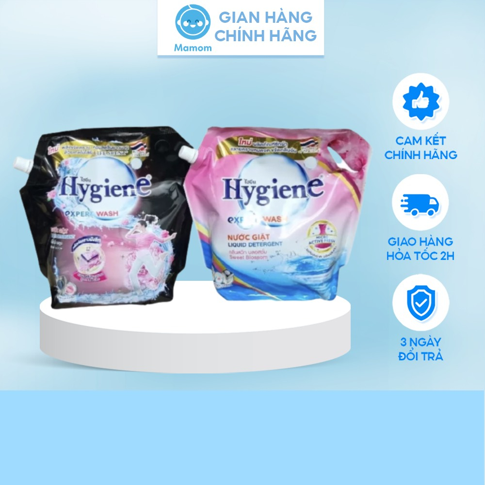 Nước giặt hygiene Thái Lan, hygien, giặt xả 2 trong 1 trắng, đen túi 1800ml. | Shopee Việt Nam