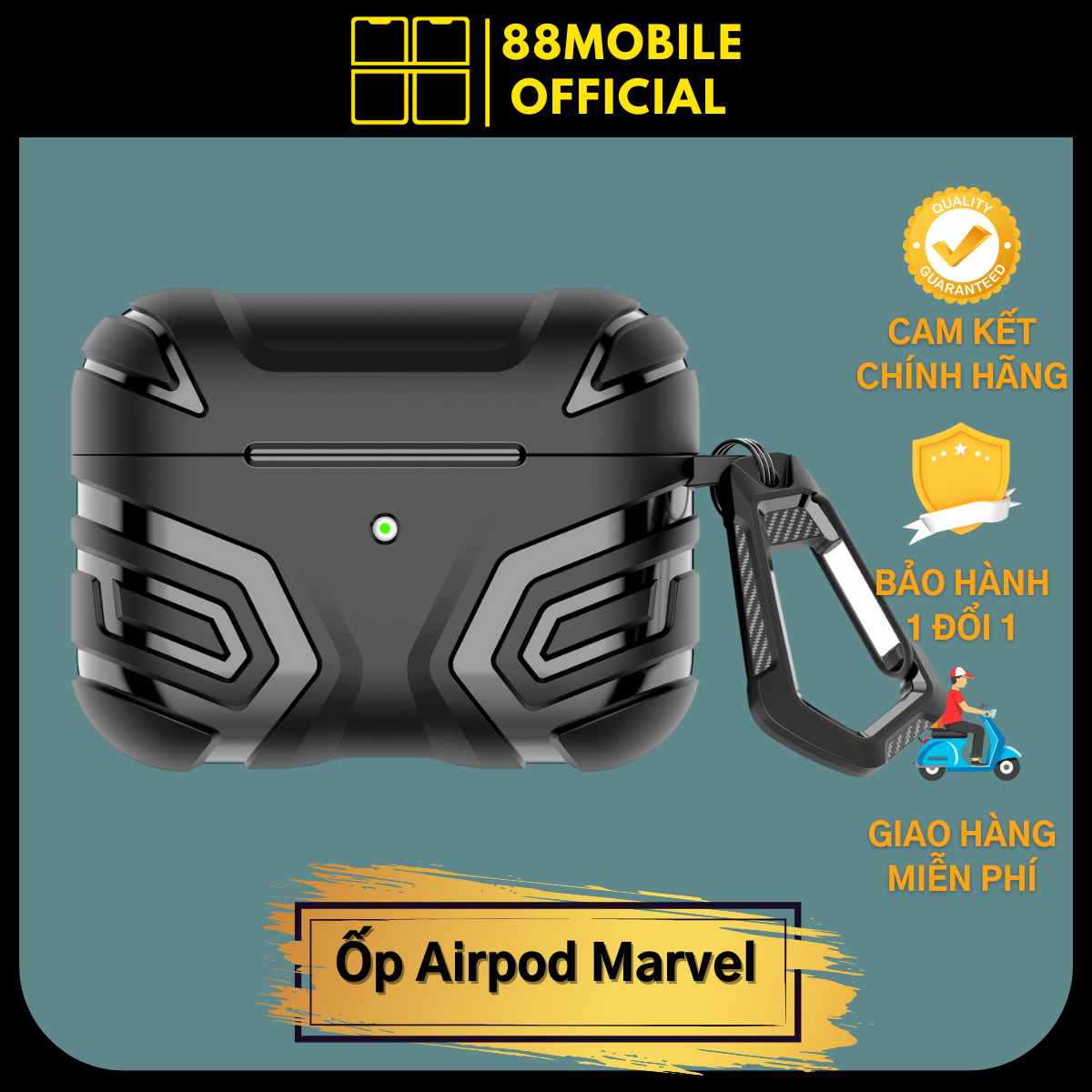 Ốp airpod 1/2/3/Pro/Pro 2 Marvel chống sốc cao cấp I 88Mobile | Shopee ...