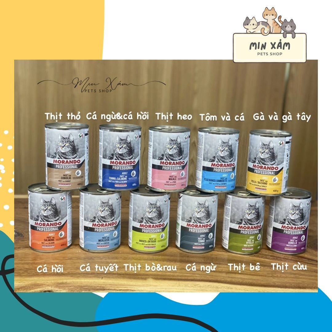PATE MORANDO PROFESSIONAL CHO MÈO 400G 🧡MIGLIOR GATTO🧡 | Shopee Việt Nam