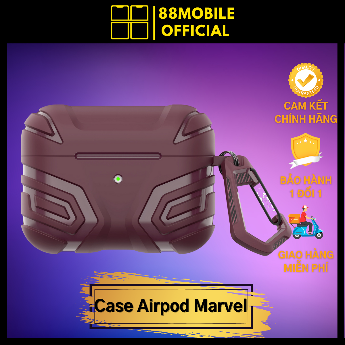 Case airpod 1/2/3/Pro/Pro 2 Marvel chống sốc cao cấp I 88Mobile ...