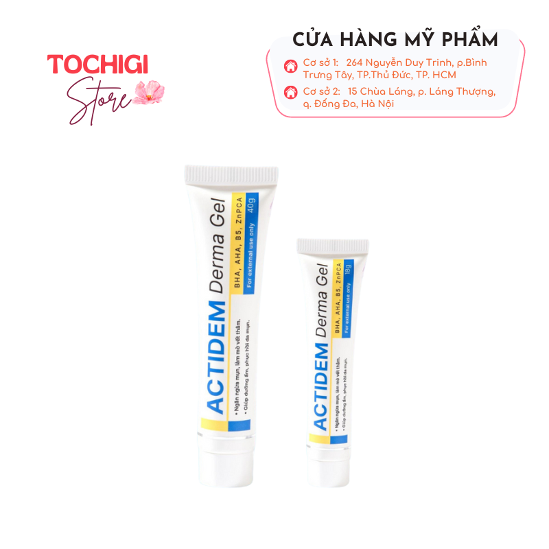 Gel giảm mụn, dưỡng ẩm da ACTIDEM Derma Gel 18g / 40g | Shopee Việt Nam
