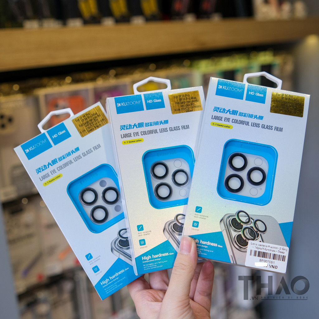 Cường lực bảo vệ Lens camera KUZOOM PVD thiết kế 2 tầng | Shopee Việt Nam