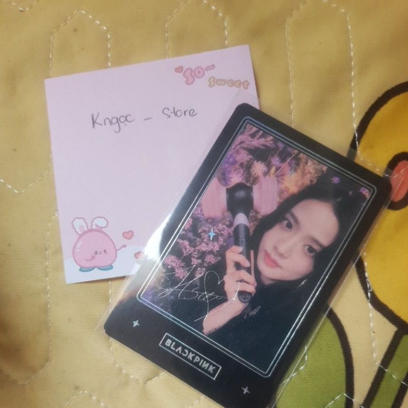 card Off jisoo lightstick Black Pink , chính hãng 100% có vd check ...