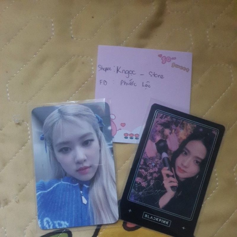 card off R cận, jisoo lightstick , chính hãng YG Entertainment | Shopee ...