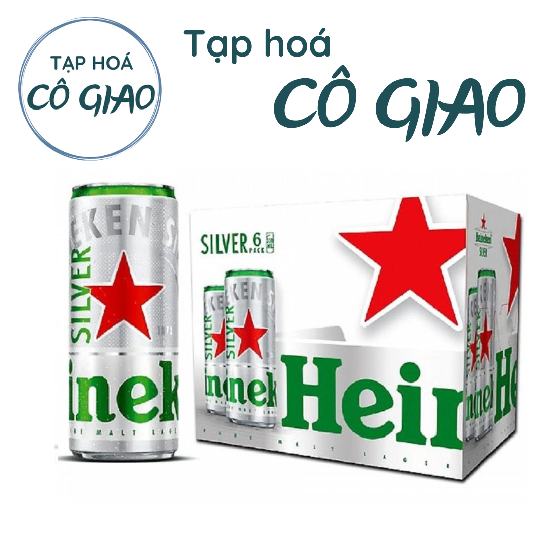 Thùng 24 lon bia Heineken Silver 330ml/lon | Shopee Việt Nam