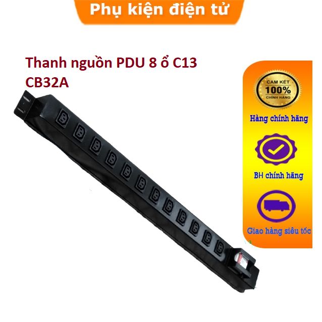 Thanh nguồn PDU 12 ổ cắm chuẩn C13 CB32A cho tủ Rack | Shopee Việt Nam