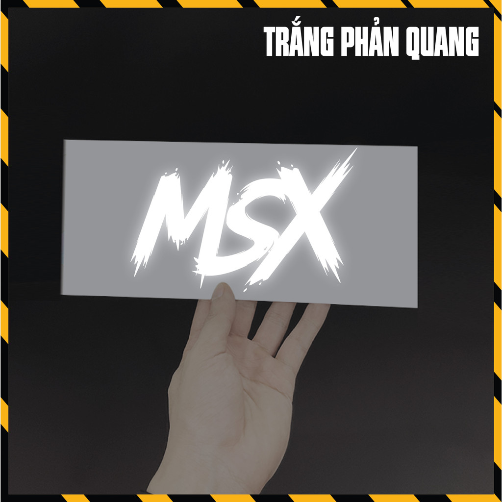 [1 Chiếc] Team Dán Xe Máy MSX Phản Quang | DVT-MSX | Tem Decal Sticker ...