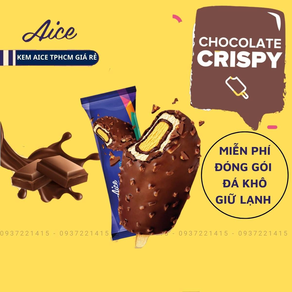 [HỎA TỐC HCM] KEM AICE SOCOLA VỎ GIÒN 4 LỚP - ĐẠI LÝ KEM AICE TPHCM GIÁ RẺ | Shopee Việt Nam