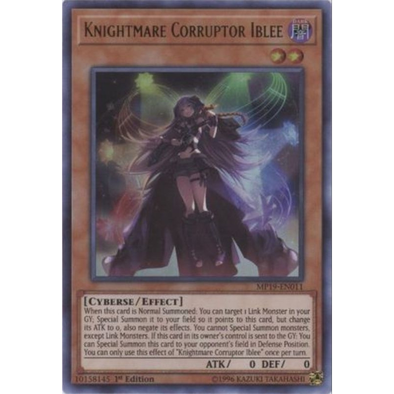 Thẻ bài Yugioh TCG: Knightmare Corruptor Iblee - MP19-EN011 - Ultra ...