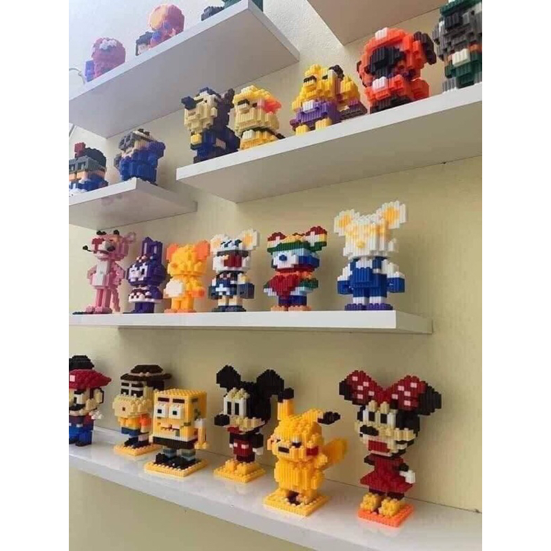 Set 50 Lego đủ mẫu hoạt hình bearbrick lego lắp ráp | Shopee Việt Nam