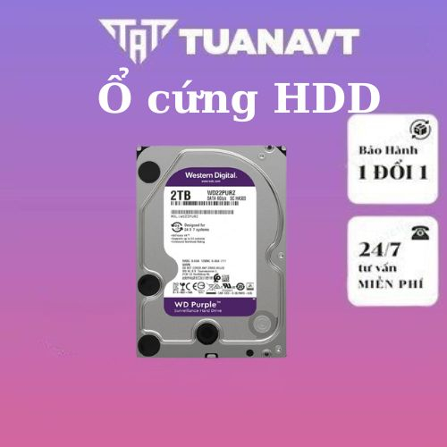 Ổ cứng HDD 2TB Western Purple cho camera bảo hành 24 tháng | Shopee ...