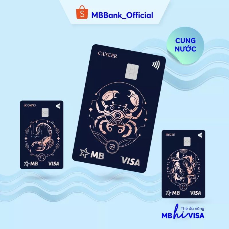 MBBank thẻ Cự Giải, Bọ Cạp, Song Ngư 12 cung hoàng đạo Hi VISA ...